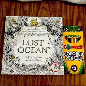 Games | Never Used Adult Coloring Book With Colored Pencils Over 5 ...